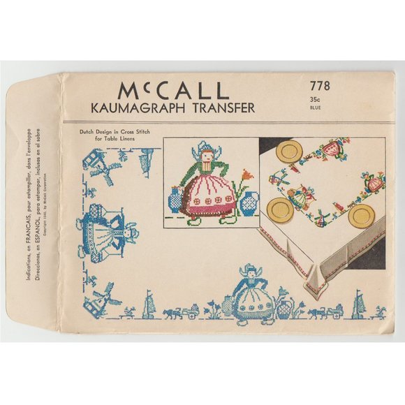 McCall | Office | Vintage 94 Cross Stitch Pattern Kaumagraph Mccalls ...